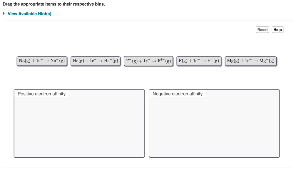 Solved Drag the appropriate items to their respective bins | Chegg.com