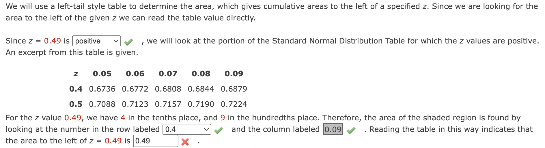 Solved We will use a left-tail style table to determine the | Chegg.com