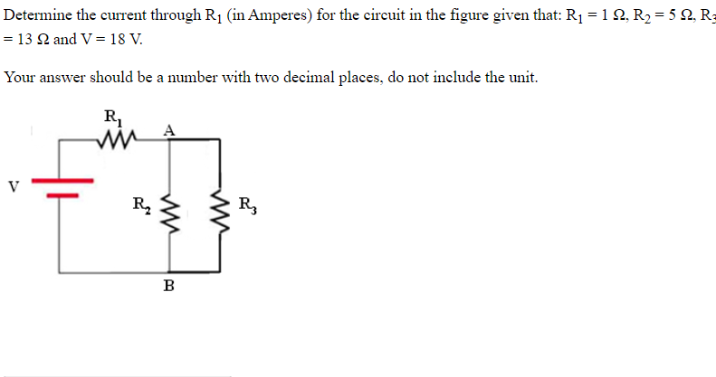 Solved Determine The Current Through R1 In Amperes For The