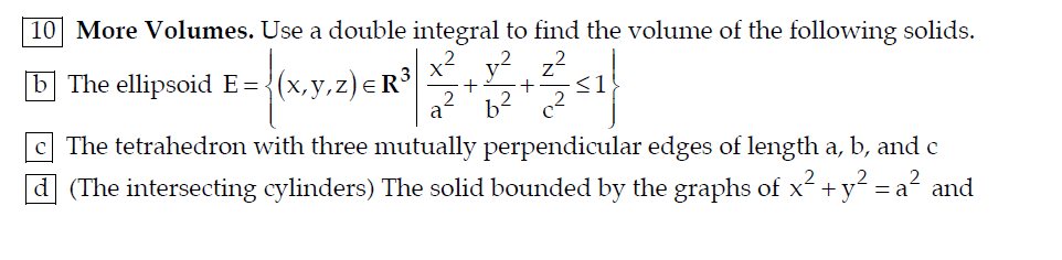 Solved (The intersecting cylinders) The solid bounded by the | Chegg.com