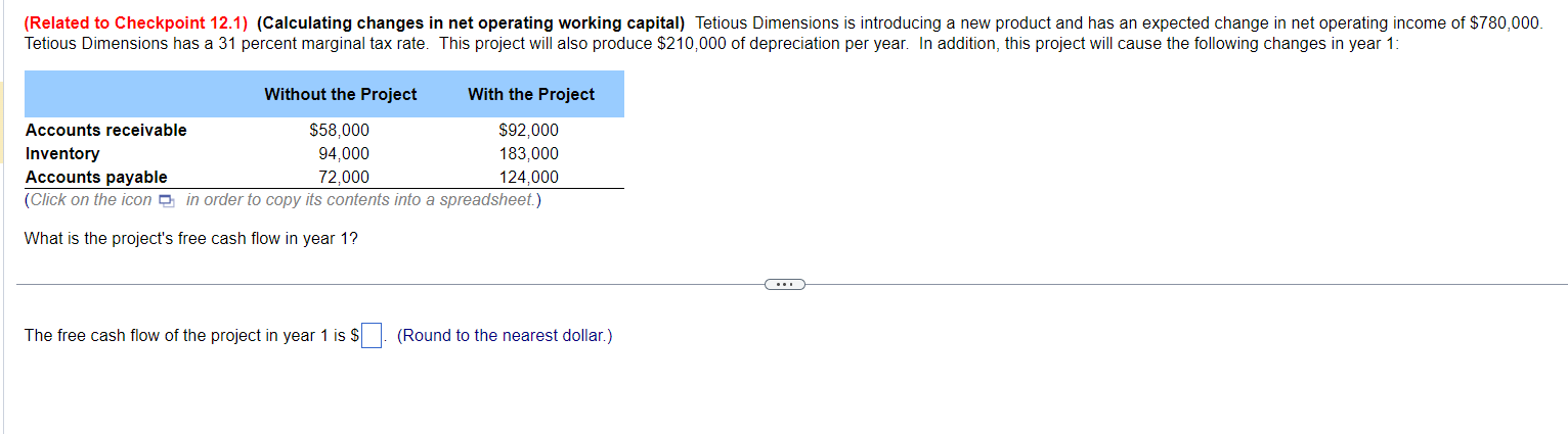 Solved (Calculating free cash flows) ﻿Racin' Scooters is | Chegg.com
