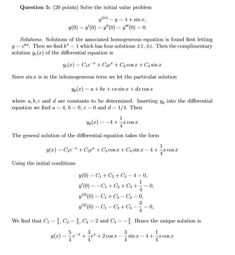 Solved I want to understand how is the particular solution | Chegg.com
