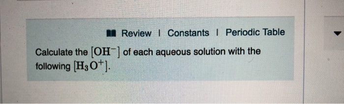 Solved RR Review 1 Constants l Periodic Table Calculate the | Chegg.com