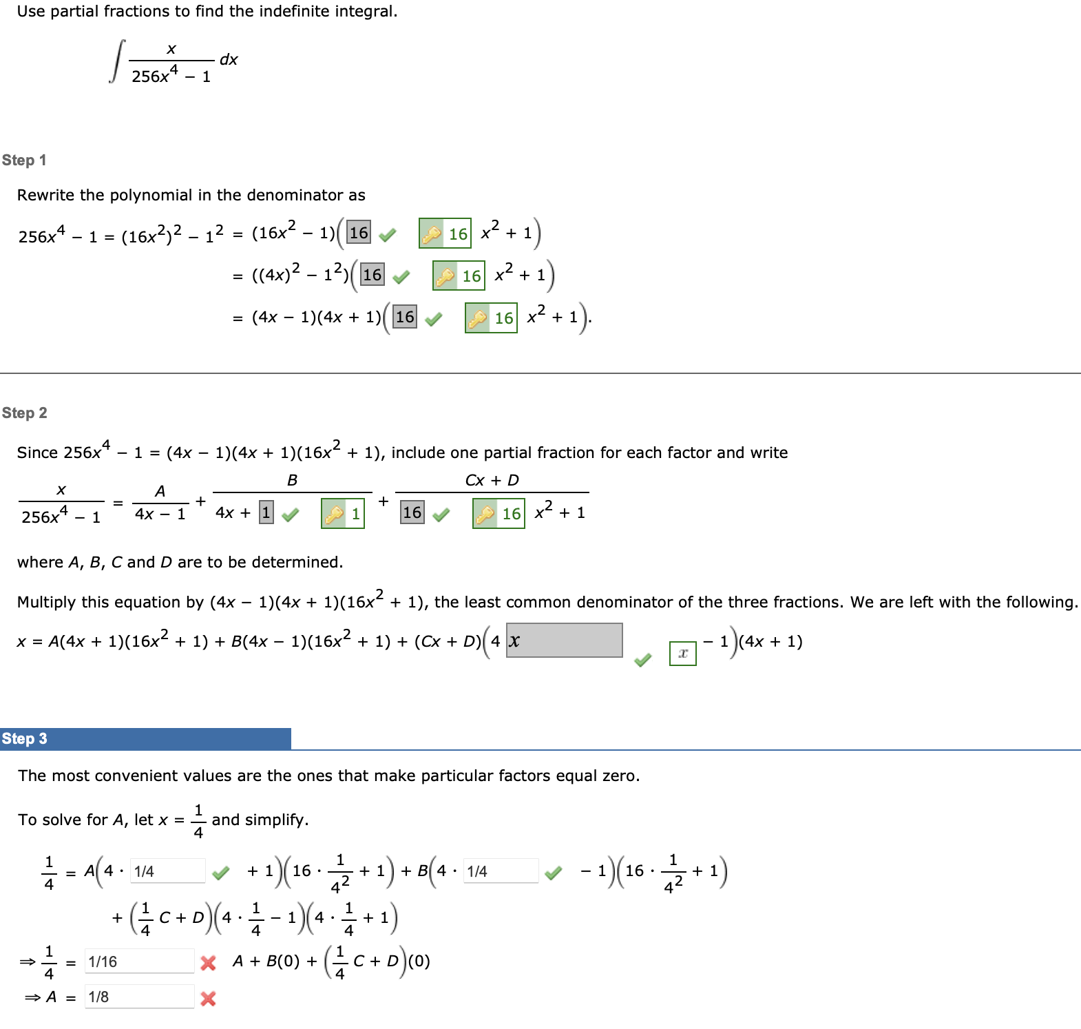 Solved Use partial fractions to find the indefinite | Chegg.com