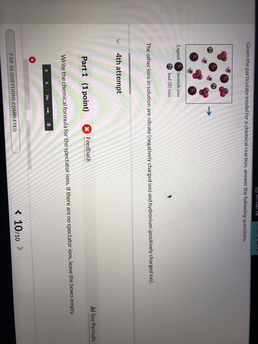 Solved Given the particulate model for a chemical reaction, | Chegg.com
