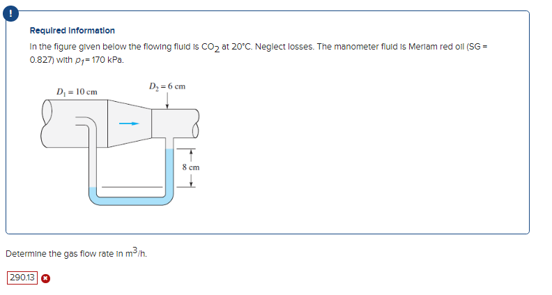 Solved In the figure given below the flowing fluid is CO2 at | Chegg.com