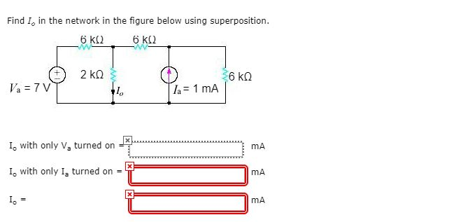 Solved Find Io in the network in the figure below using | Chegg.com