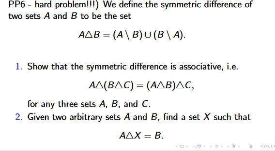 Solved PP6 - hard problem!!!) We define the symmetric | Chegg.com