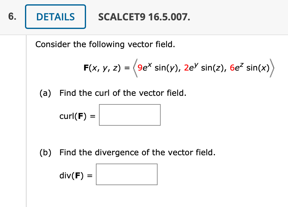 Solved Consider the following vector | Chegg.com