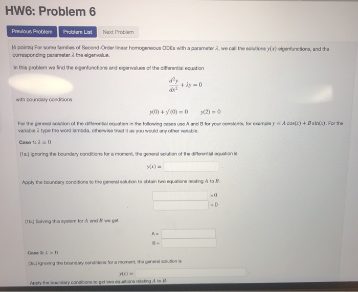Solved HW6: Problem 6 Previous ProblemProblem List Next | Chegg.com Solved HW6: Problem 6 Previous ProblemProblem List Next | Chegg.com