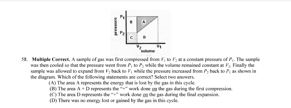 Solved there are two correct answers, i chose CD but im not | Chegg.com