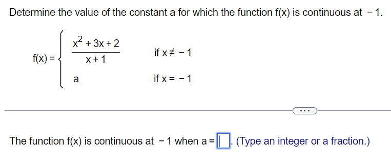 Solved Determine the value of the constant a for which the | Chegg.com