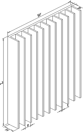 Solved Using the supplied fin array, measure the various | Chegg.com