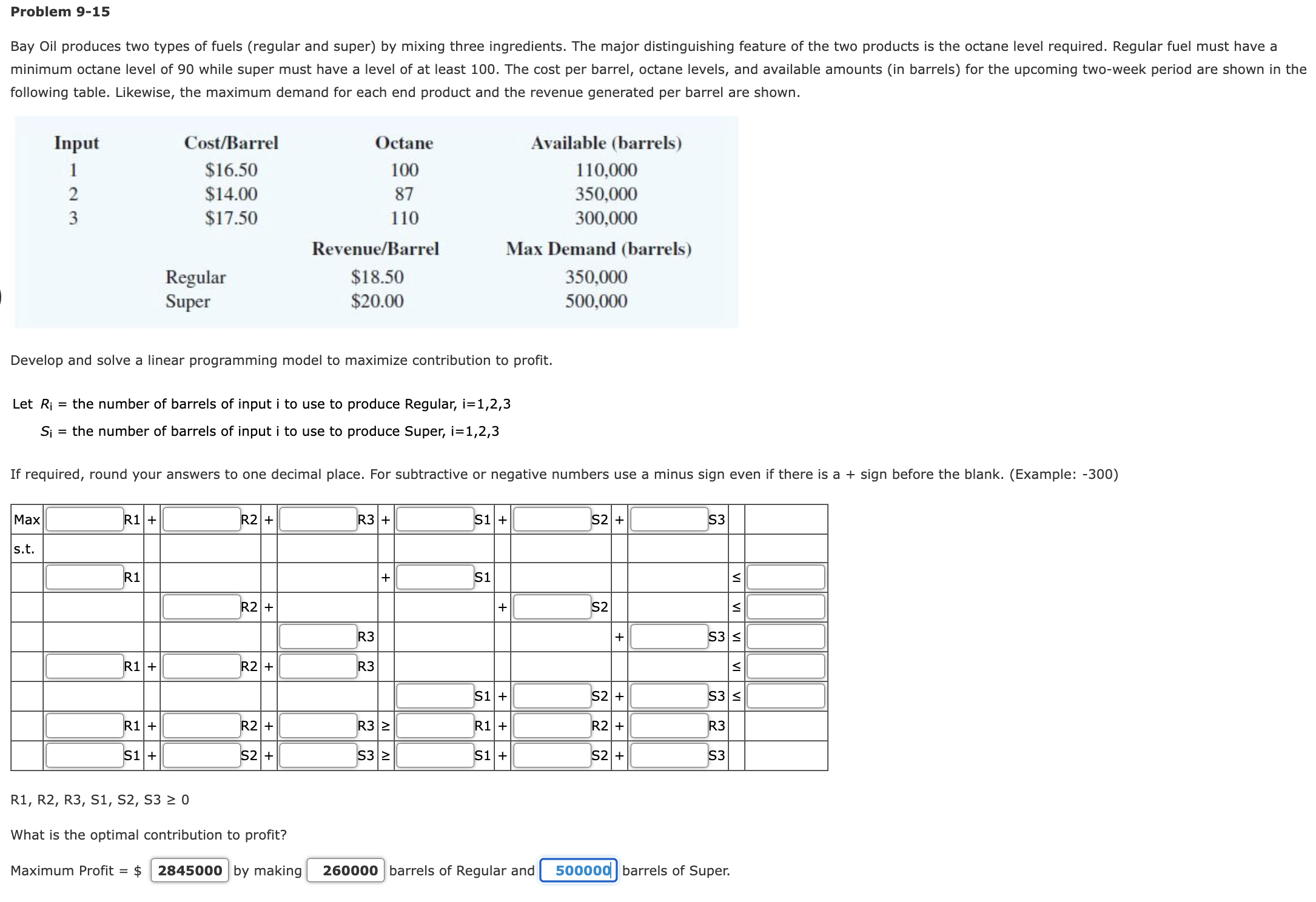 Solved following table. Likewise, the maximum demand for | Chegg.com