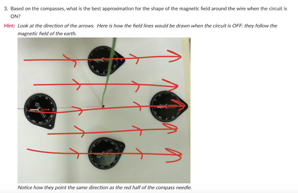 Solved 3. Based on the compasses, what is the best | Chegg.com