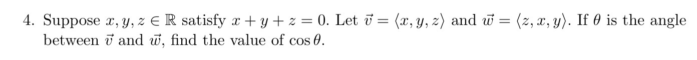 Solved Suppose x,y,zinR satisfy x+y+z=0. ﻿Let | Chegg.com