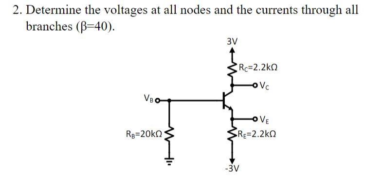 Solved Determine the voltages at all nodes and the currents | Chegg.com