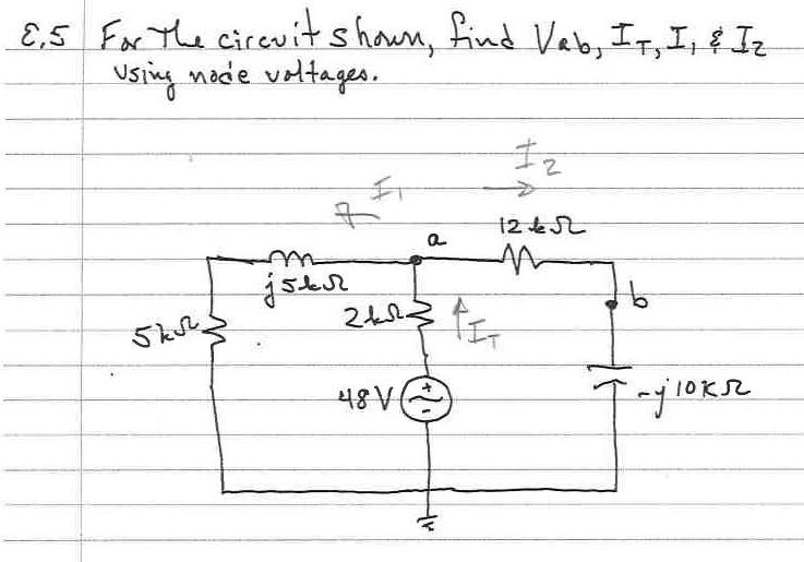 Solved for the circuit shown, find Vab, It, I1 and I2 using | Chegg.com