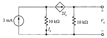 Solved Find V0 in the network of figure P3.21 | Chegg.com