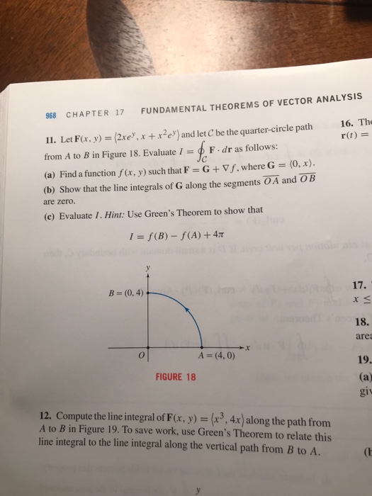 Solved FUNDAMENTAL THEOREMS OF VECTOR ANALYSIS 968 CHAPTER | Chegg.com
