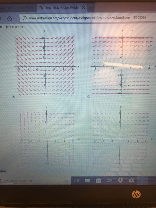 Solved Sec 16.1: Vector Fields × it?dep 18562563 Match the | Chegg.com