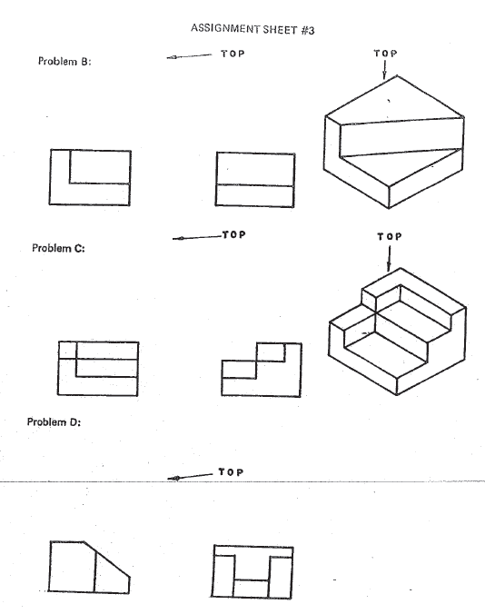 Solved ASSIGNMENT SHEET \#3"CONSTRUCT A TOP VIEW Promise: | Chegg.com