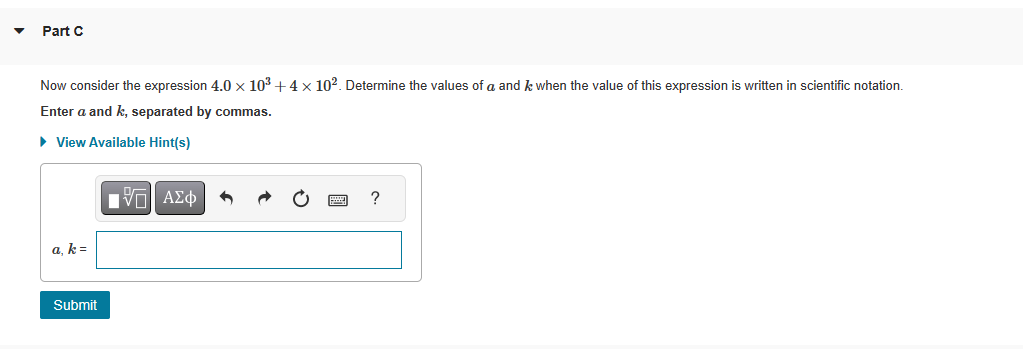 Solved A number written in scientific notation has the form | Chegg.com