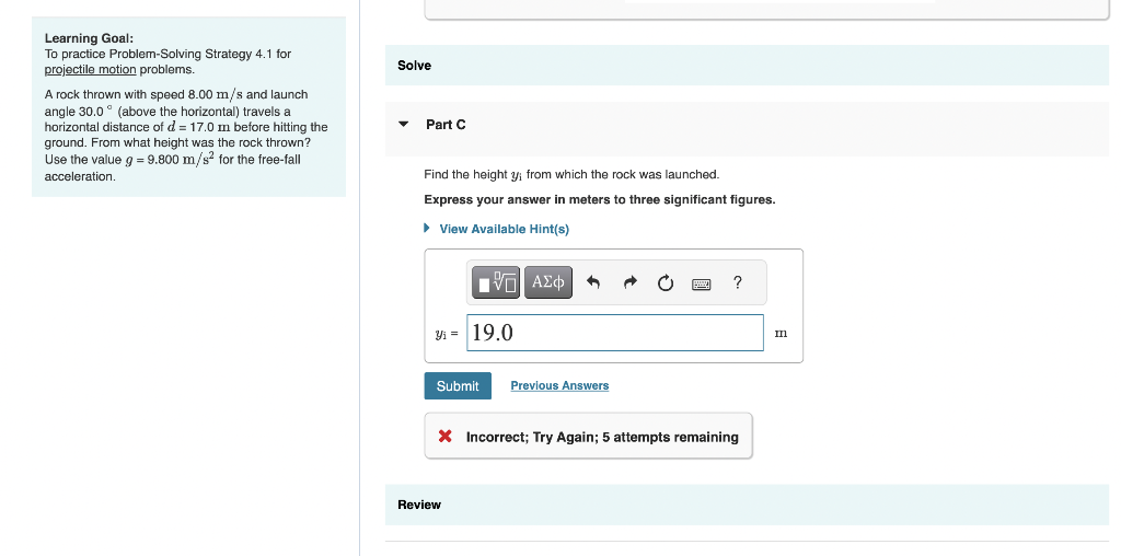 Solved Learning Goal: To practice Problem-Solving Strategy | Chegg.com