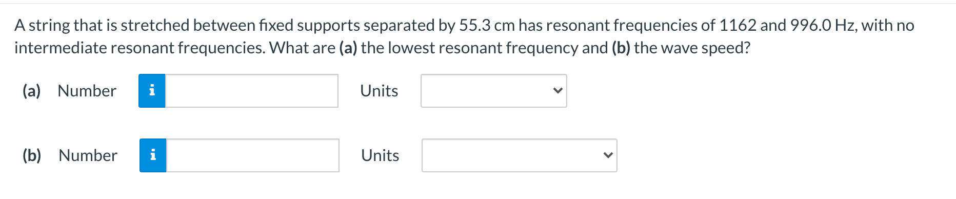 Solved A string that is stretched between fixed supports | Chegg.com