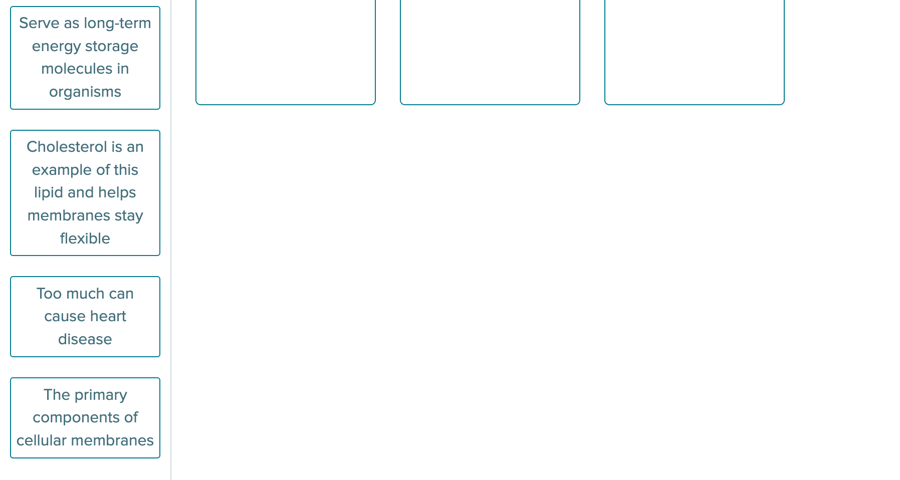 Solved Functions of lipids Classify each of the following | Chegg.com