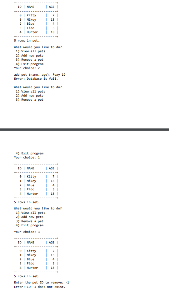 Solved Java program will load the pet data file from a text | Chegg.com