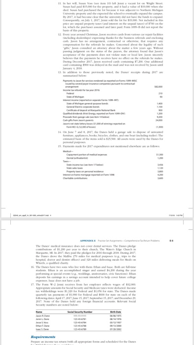 Appendix E-2017 Practice Set Assignments- | Chegg.com