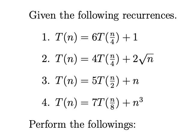 Solved (a) Use recursion tree to get a good guess on | Chegg.com