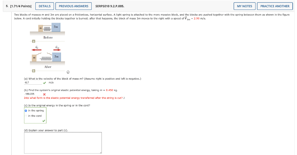 Solved 5. [1.71/4 Points] DETAILS PREVIOUS ANSWERS SERPSE10 | Chegg.com