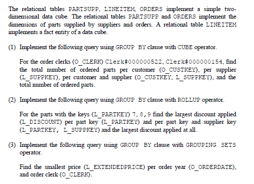 Solved Questions: What is the SELECT statement with the use | Chegg.com