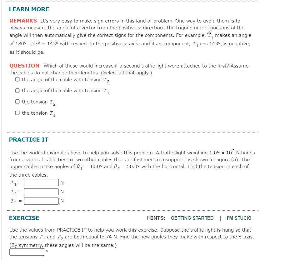 Solved LEARN MORE REMARKS It's very easy to make sign errors | Chegg.com