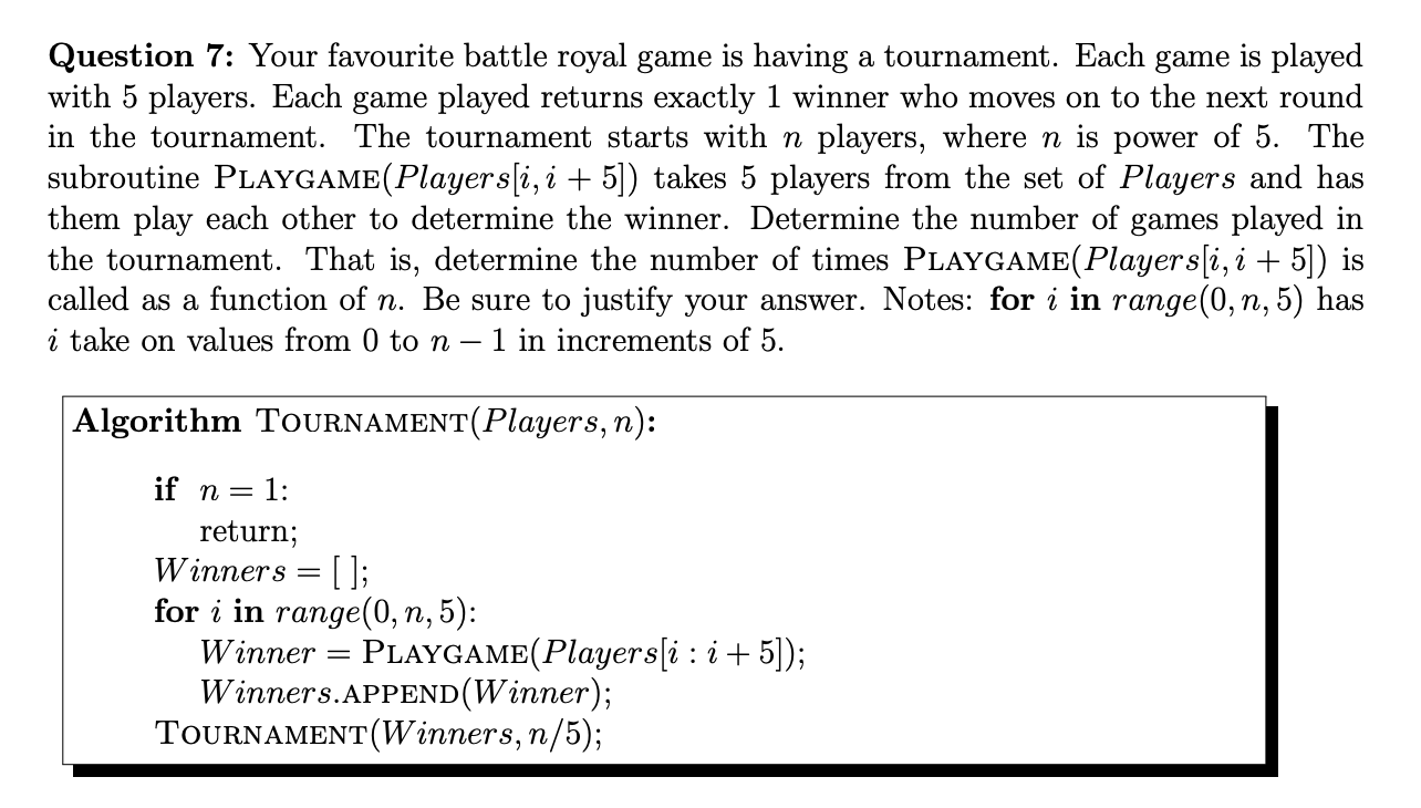 Solved Question 7: Your favourite battle royal game is | Chegg.com
