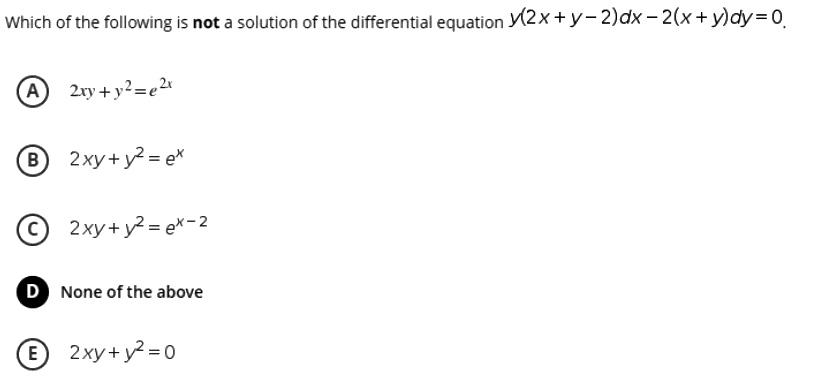 Solved Which of the following is not a solution of the | Chegg.com