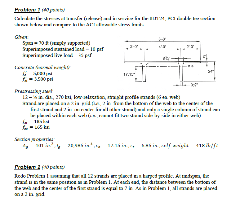 Answered: Problem 1 (40 points) Calculate the stresses at t Answered: Problem 1 (40 points) Calculate the stresses at t