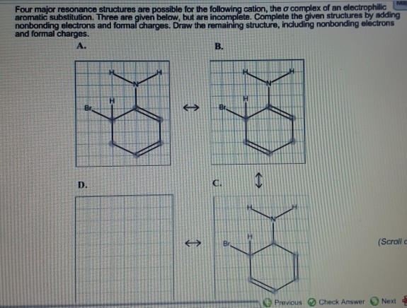 Solved Four major resonance structures are possible for the | Chegg.com