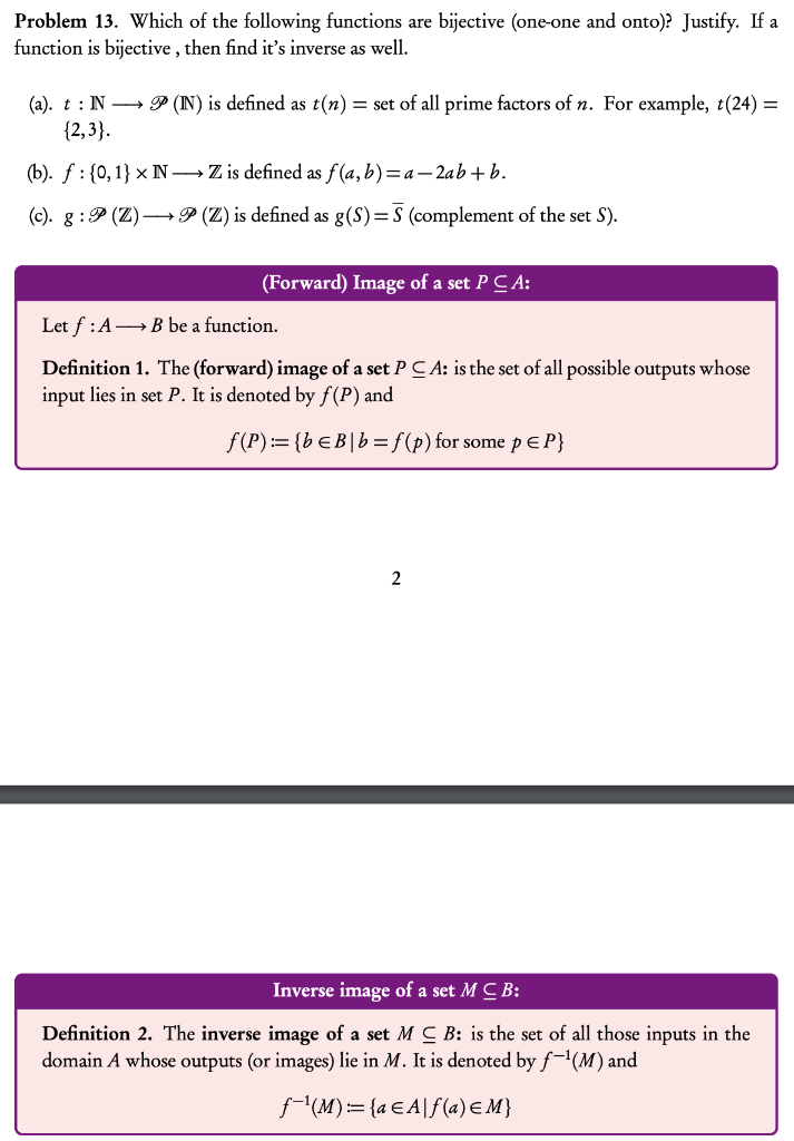 Solved Problem 13. Which of the following functions are | Chegg.com
