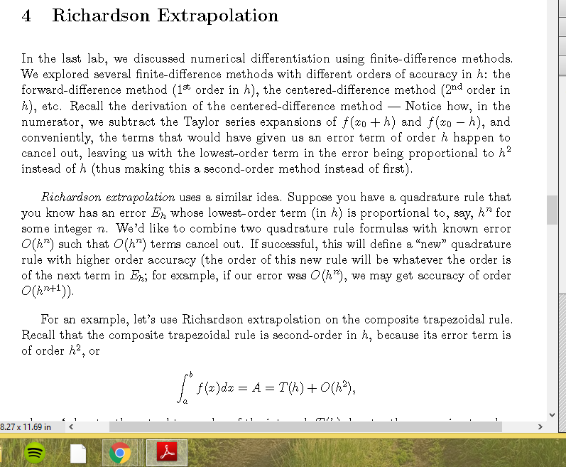1 Composite Trapezoidal Rule a As you have learned in | Chegg.com