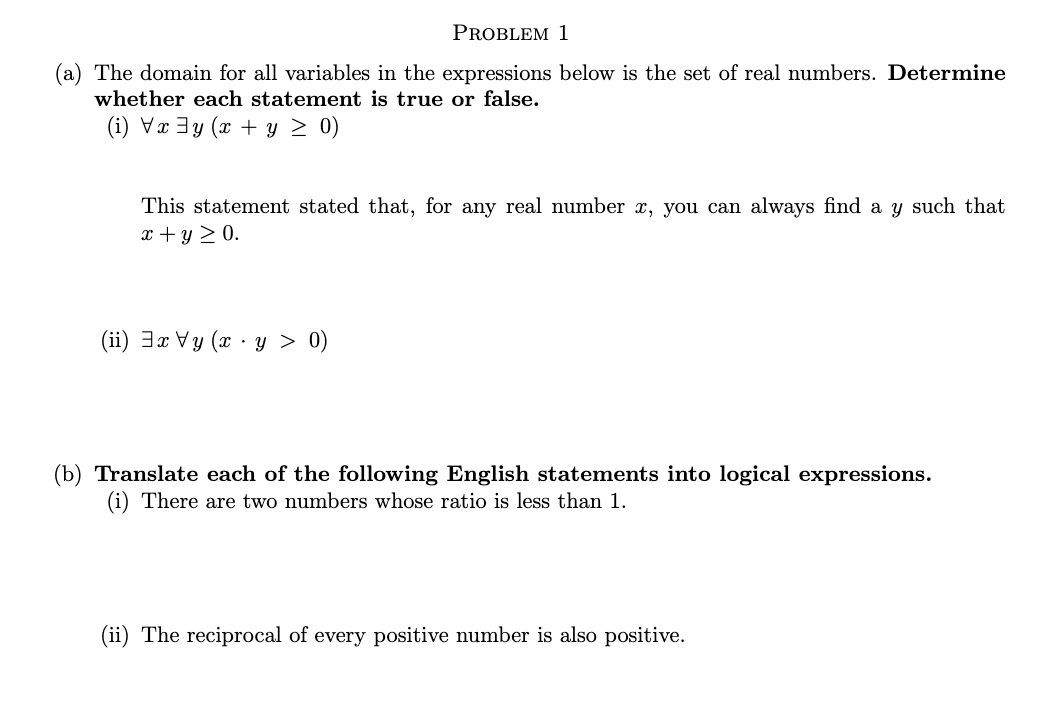 Solved \section*{Problem 1} | Chegg.com