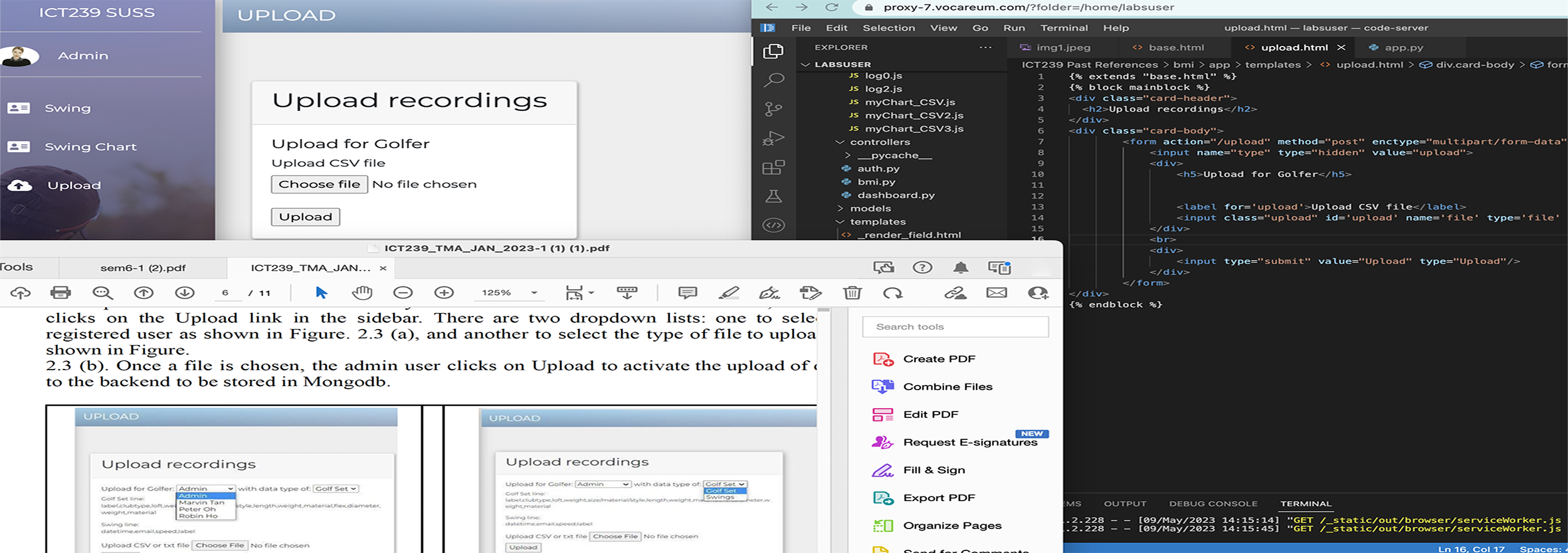 Solved clicks on the Upload link in the sidebar. There are | Chegg.com