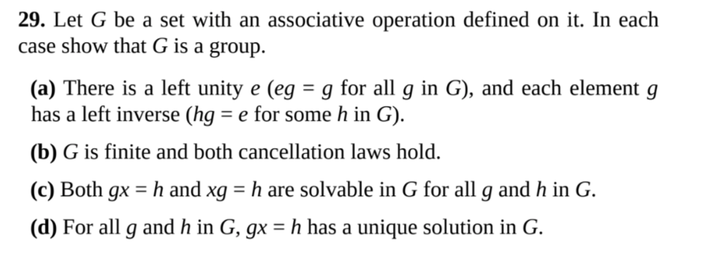 Solved This is abstract algebra question, Can somebody solve | Chegg.com