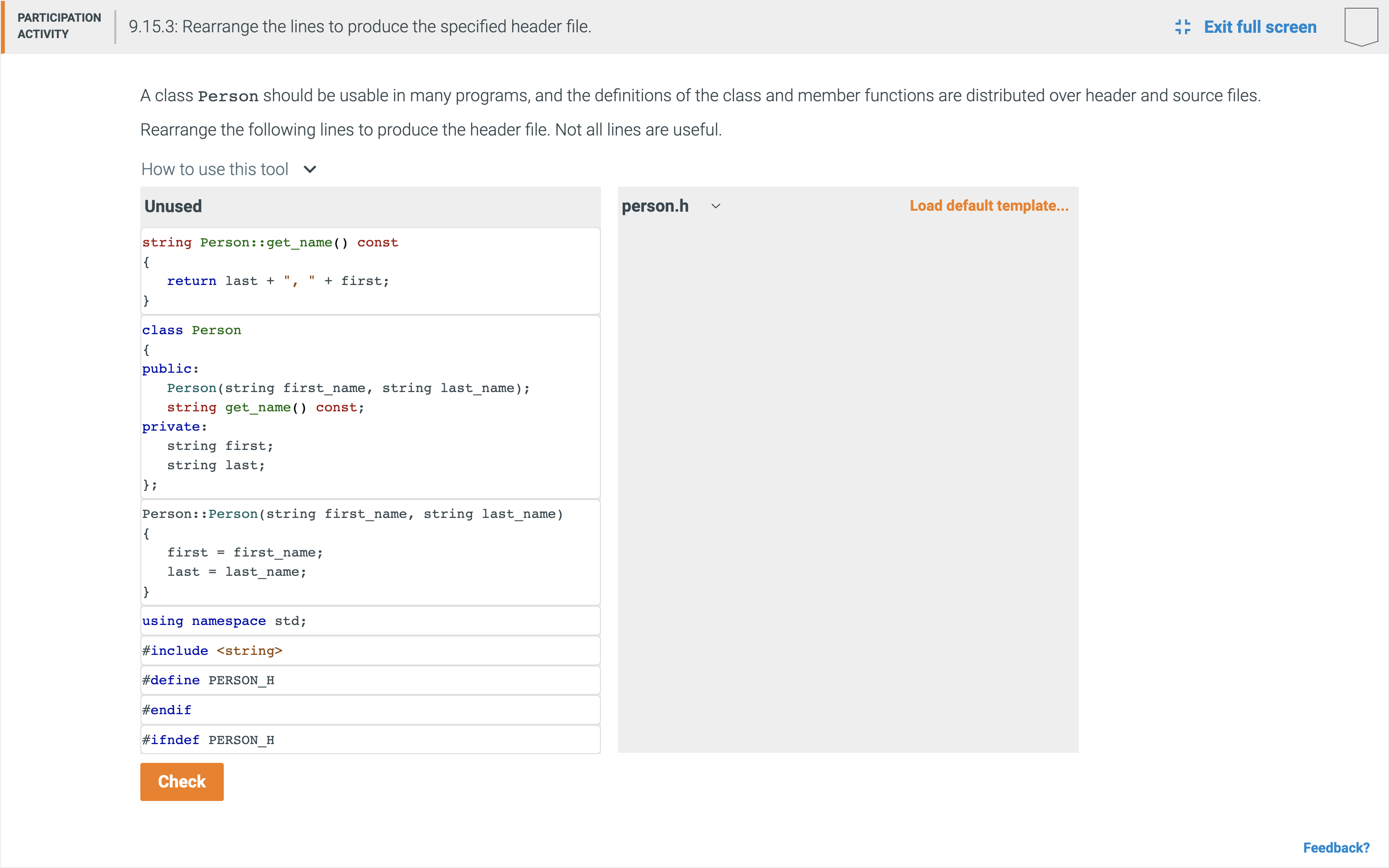 Solved A class Person should be usable in many programs, and | Chegg.com