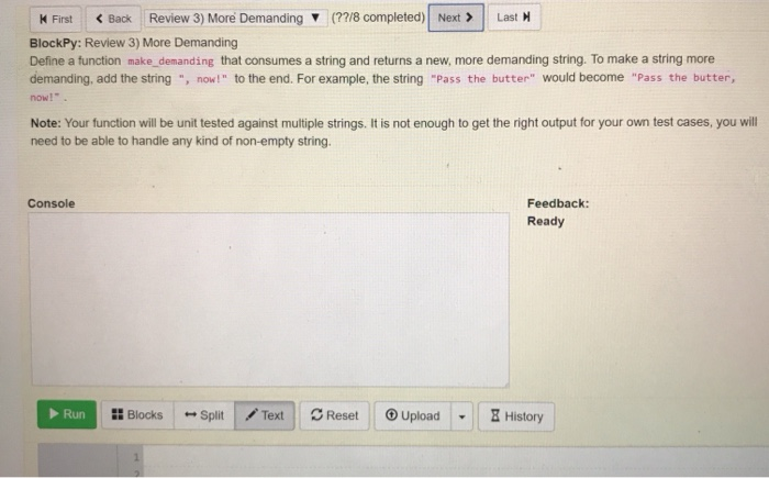 BlockPy: Review 1) Basic Literals Print out each of | Chegg.com