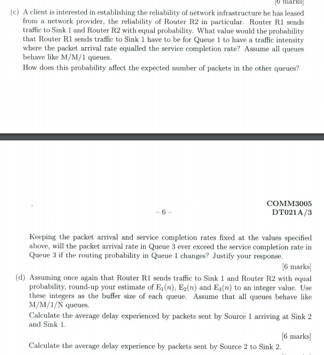 Solved 4. Queueing System 1: Queueing system 1, in Fig. 2, | Chegg.com