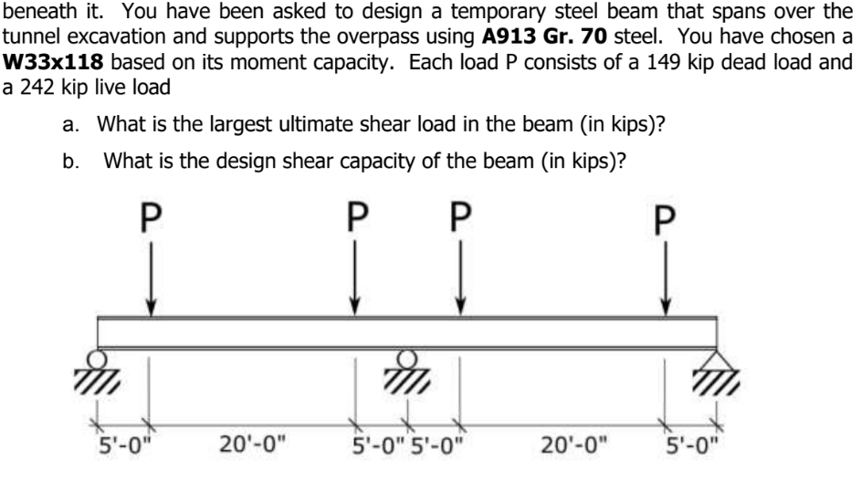 Solved beneath it. You have been asked to design a temporary | Chegg.com
