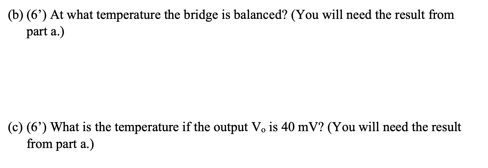 Solved (30') An RTD Pt100 is used within a Wheatstone bridge | Chegg.com